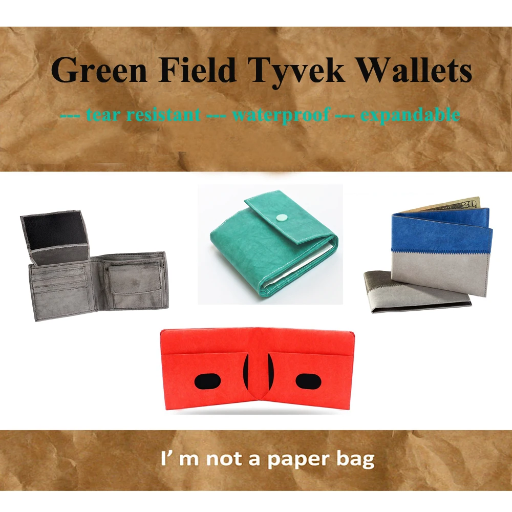 Dupont Tyvek Paper Lightweight Strong Tyvek Wallets - Buy Handmade ...