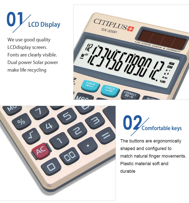 Citiplus Sx-320p Small Calculator New Pocket Size Custom Calculator ...