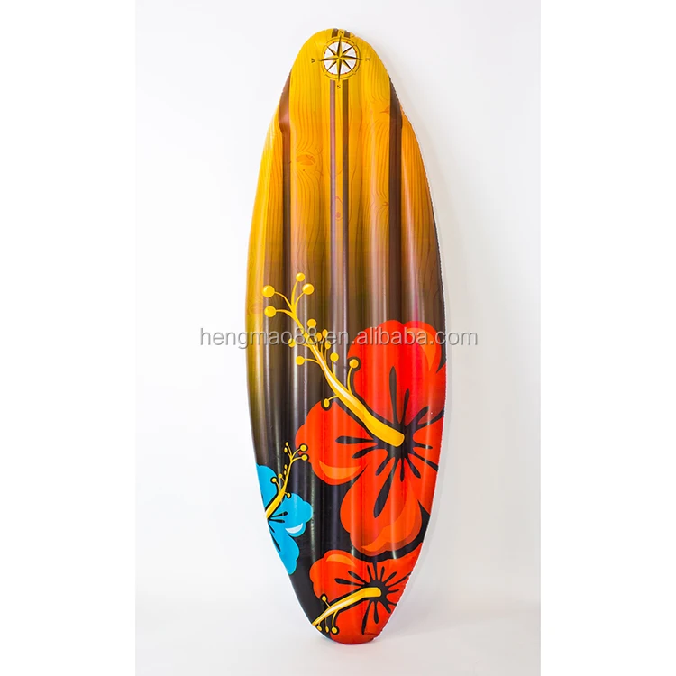 Custom Design Hibiscus Inflatable Surfboard - PVC Float