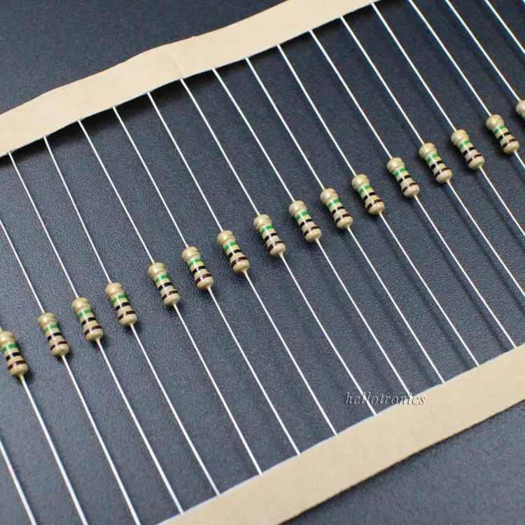 Carbon Film Resistor 1m Ohm 1/4th Watt 5% Tolerance Pth - Buy Carbon ...