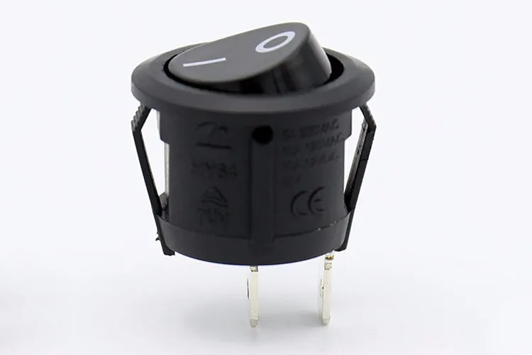 KEDU HY64 2 Pin on off T85 Black Red Color Round Rocker Switch