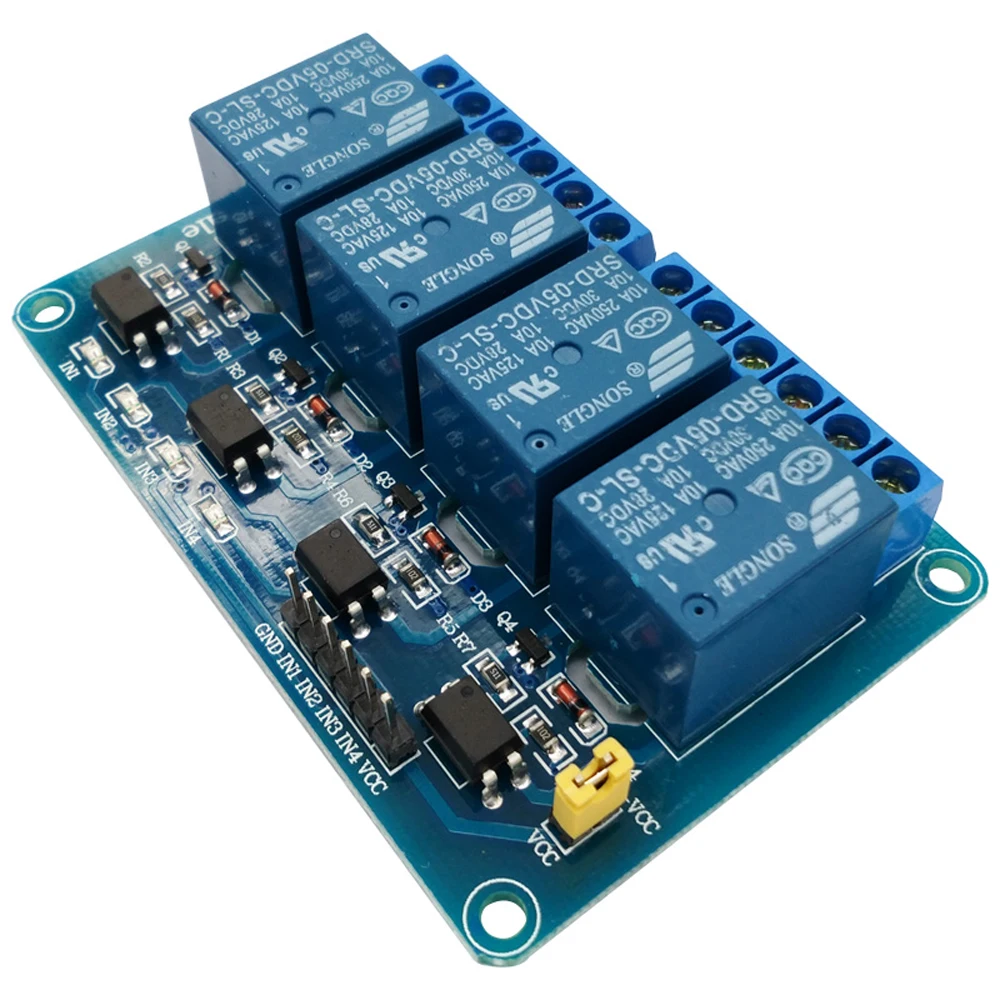 4 Relay Module JD-VCC - Optocoupler as Relay Expansion Board