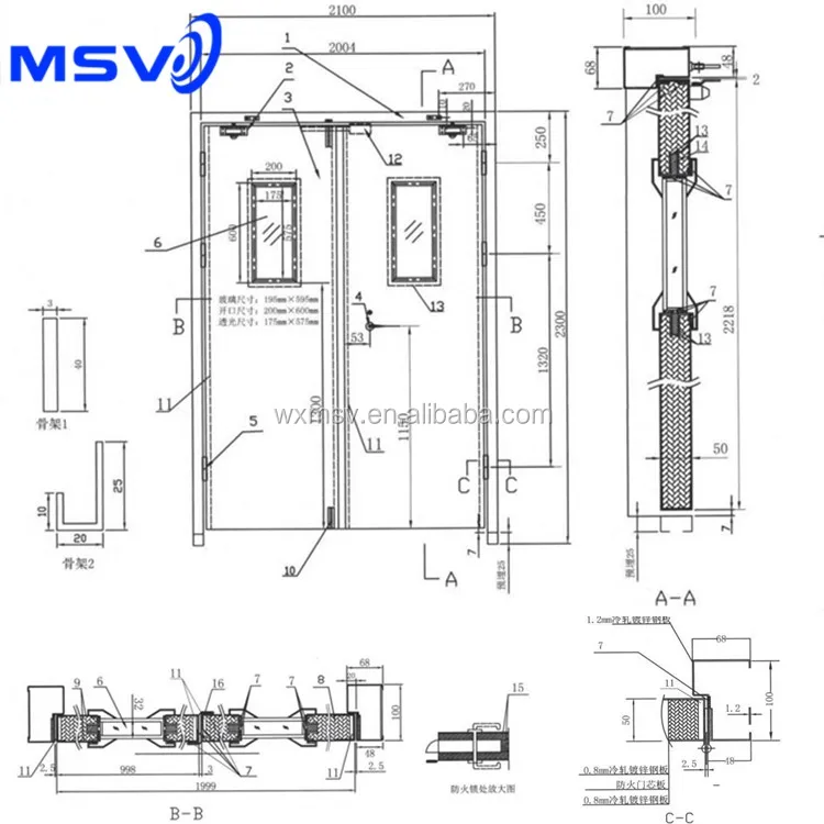 Apartment Steel Fireproof Door - Buy Commercial Security Doors Fire ...