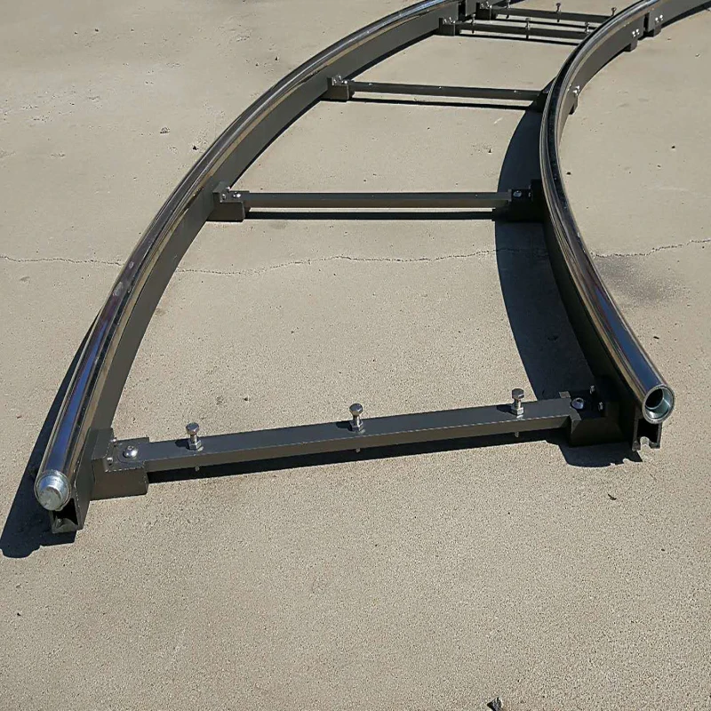 Oxidized Stainless Steel Dolly Track - Curved Use 8pcs