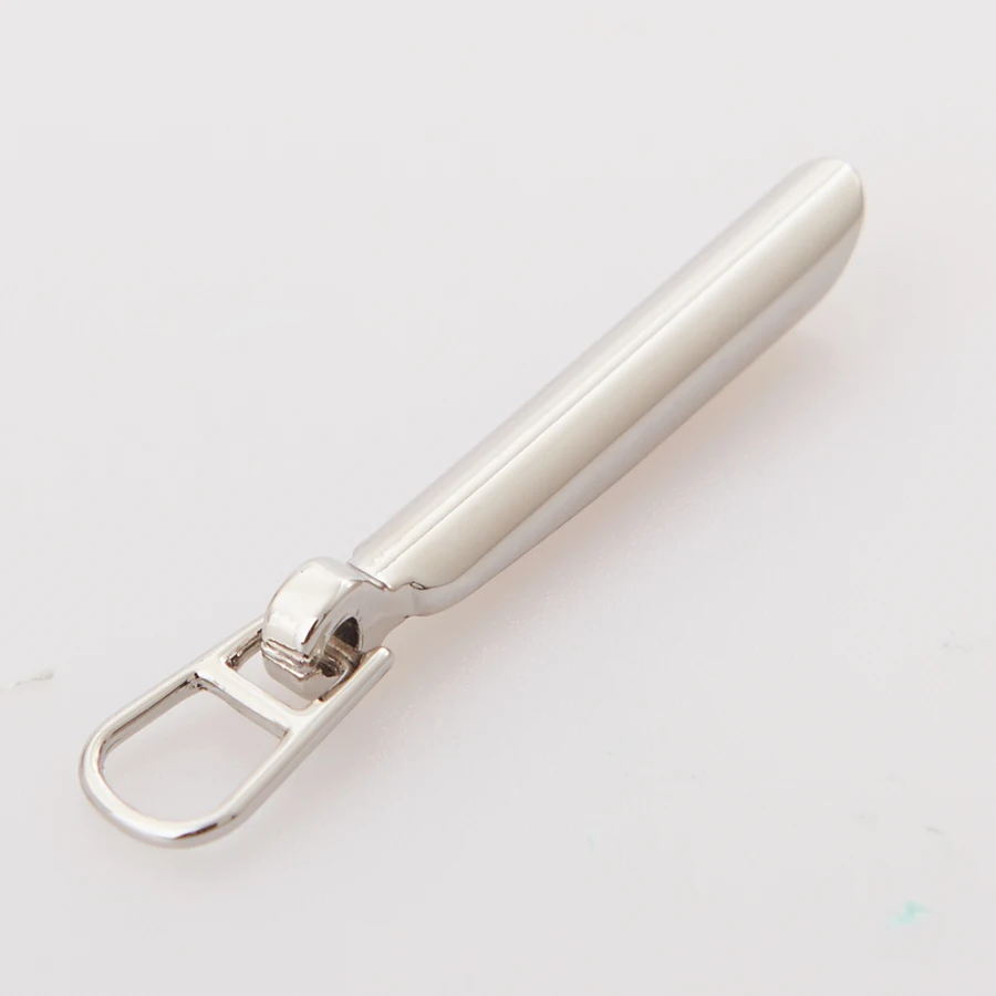 Eco Friendly Silver Color Zinc Alloy Metal Zipper Puller