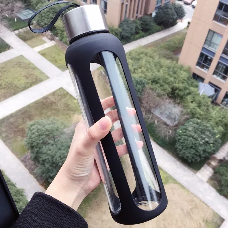 16oz Water Glass Bottles With Water Crystals - Buy Glass Bottles With ...