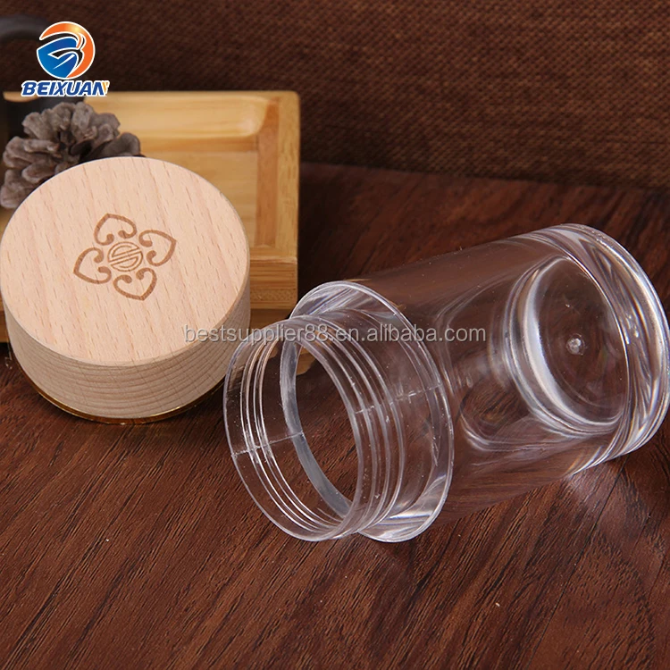 Mini 100cc Plastic Clear Jar Health Care Medicine Pill Vitamin Capsule ...