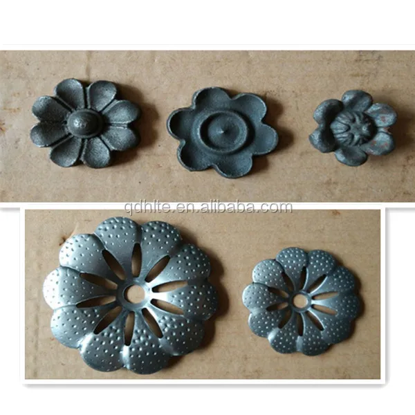 Cast Steel Or Cast Iron Flowers And Leaves For Welding Wrought Iron ...