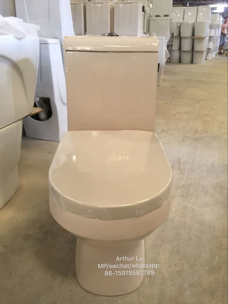 Chaozhou Ceramic Sanitaryware One Piece Ivory Color Toilet For Middle ...