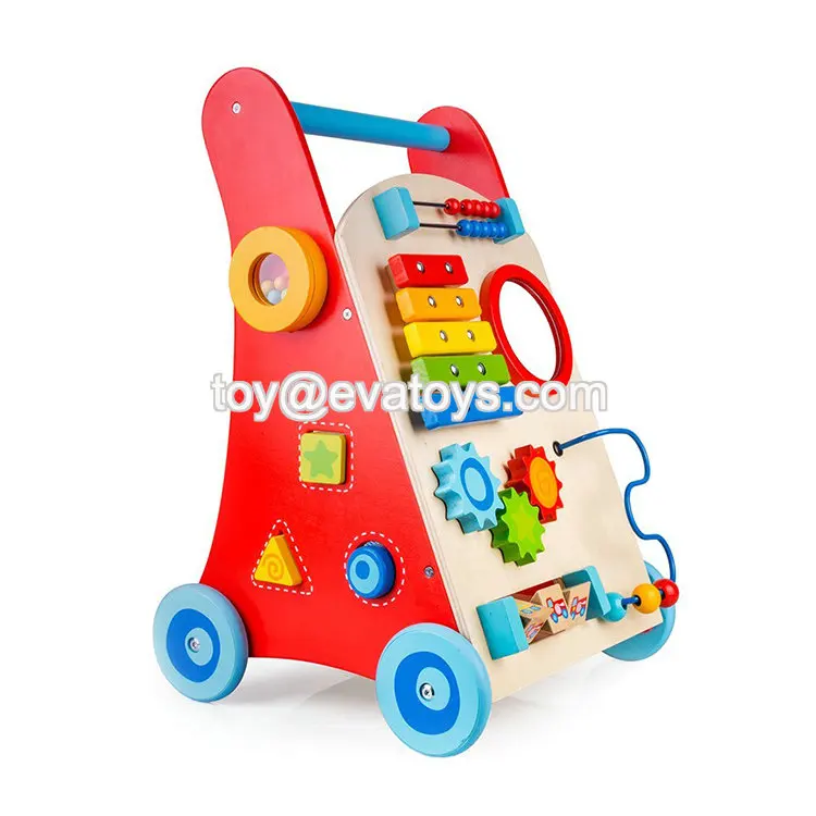 New Arrival Educational Wooden Kids Push Cart For First Step W16e112 ...