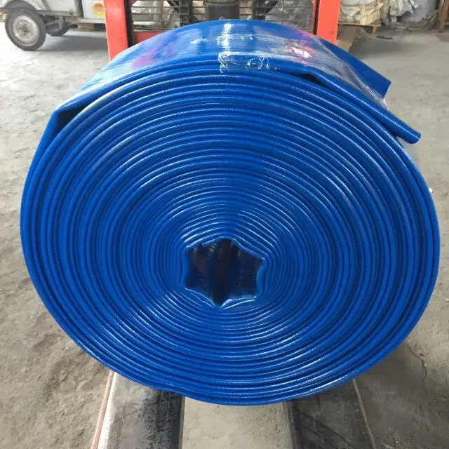 6 Inch Pvc Irrigation Lay Flat Hose With Plastic Quick Connector ...