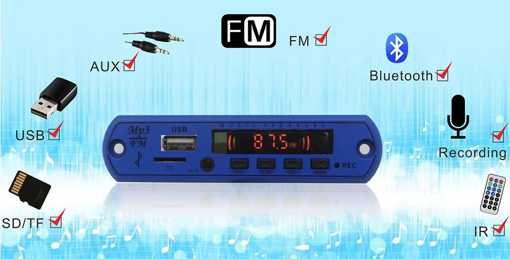 5v Usb Audio Mp3 Decoder Board Circuit Module Manufacturer,Home Theater ...