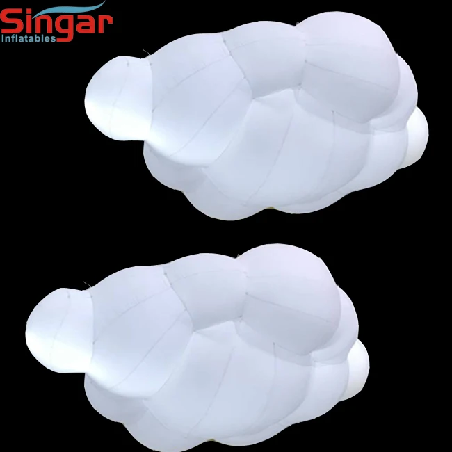 Outdoor Inflatable Cloud Ceiling Light Balloon for Concert Stage Decoration