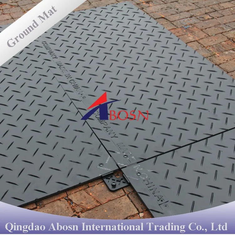 Non-slip Traction Surface Hdpe Bog Mats Drive-on Ground Protection Mats ...