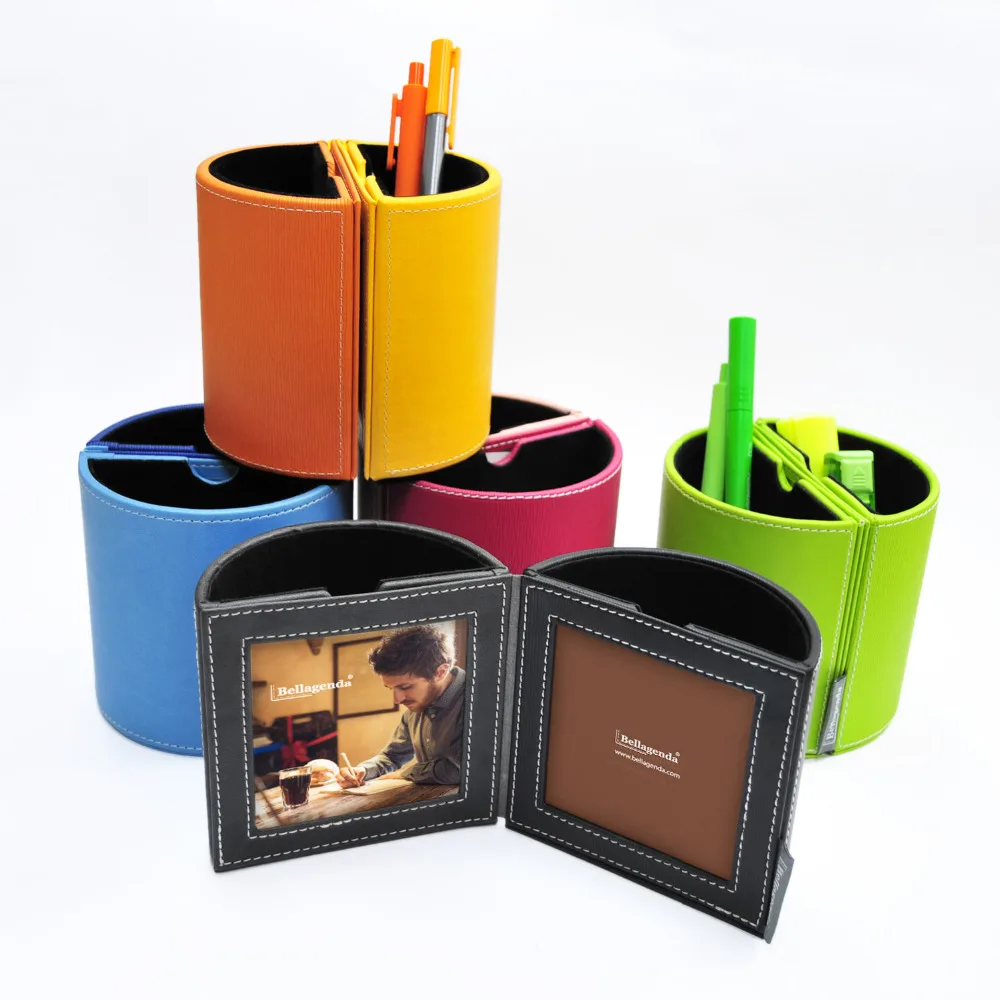Photo Frame with Leather Pen Holder - Bellagenda UPH323BA