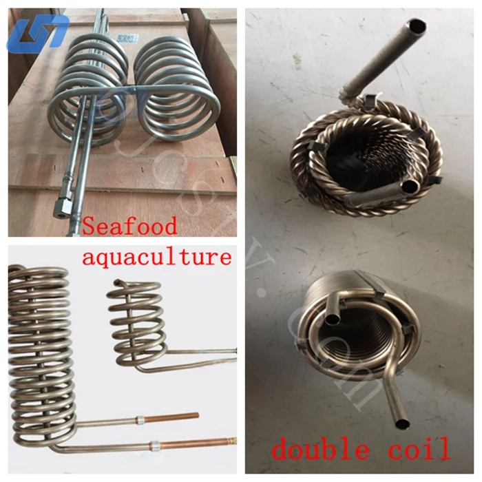 High-efficient Titanium Coils Tube Evaporator Heat Exchanger For ...