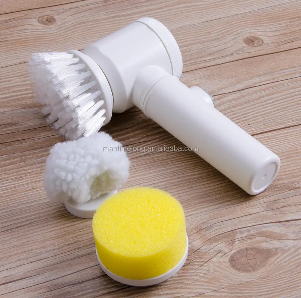 Multifunctional Household 5 In 1 Electric Cleaning Brush Plastic ...