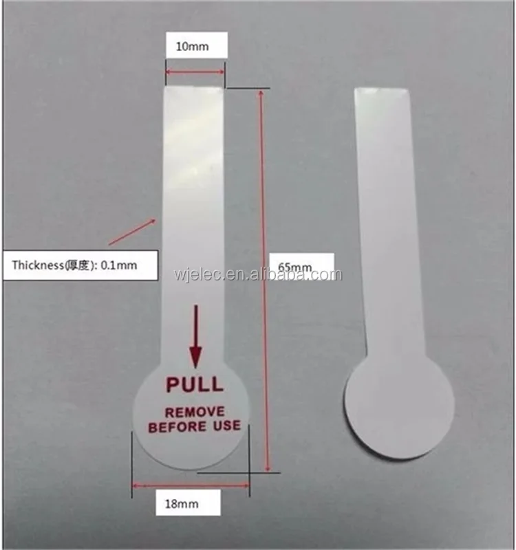 Battery Plastic Tab - Insulating Pull Tabs for Safety