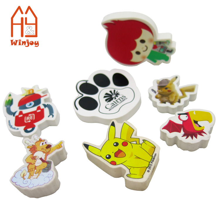 Custom Cute 2D Animal Shape TPR Eraser for Kids