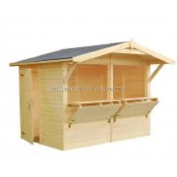 Outdoor Wooden Food Kiosk Booth With Cheap Price - Buy Wooden Food ...