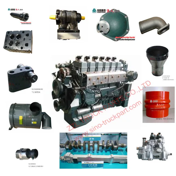 Az1095010048 -howo 290ps 336ps 371ps Engine Cylinder Block - Crank Case ...