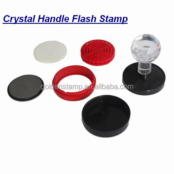 Acrylic Crystal Handle Flash Stamp&self Inking Stamp - Buy Crystal ...