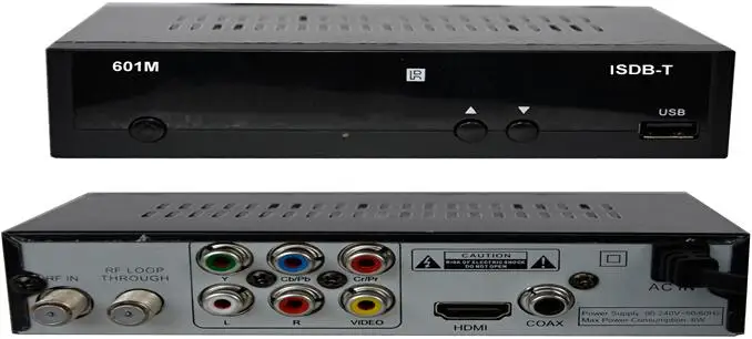 Analog TV Decoder MPEG4 ISDB-T Set Top Box for South America