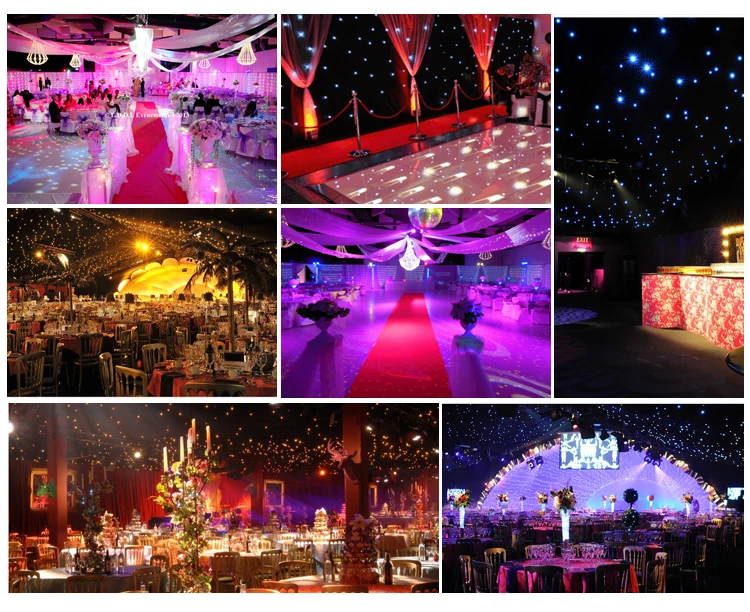 Rgbw Led Curtain Lights Star Cloth 5x6m Dmx Function For Stage Backdrop ...