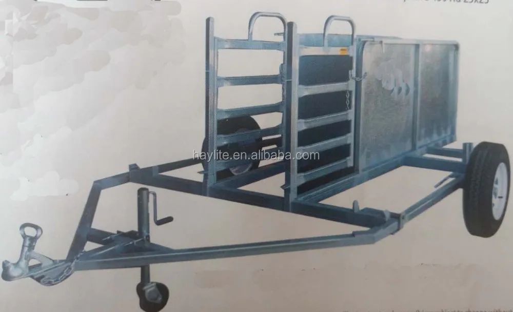 Galvanized Cattle Sheep Panel Trailer As Portable Yard - Buy Trailer ...