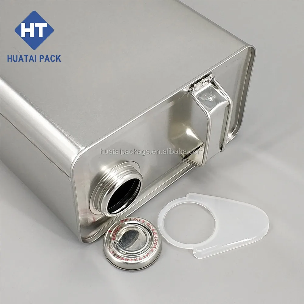 4l Square Motor Oil Drum With Metal Lid Engine Oil Can Manufacturer ...