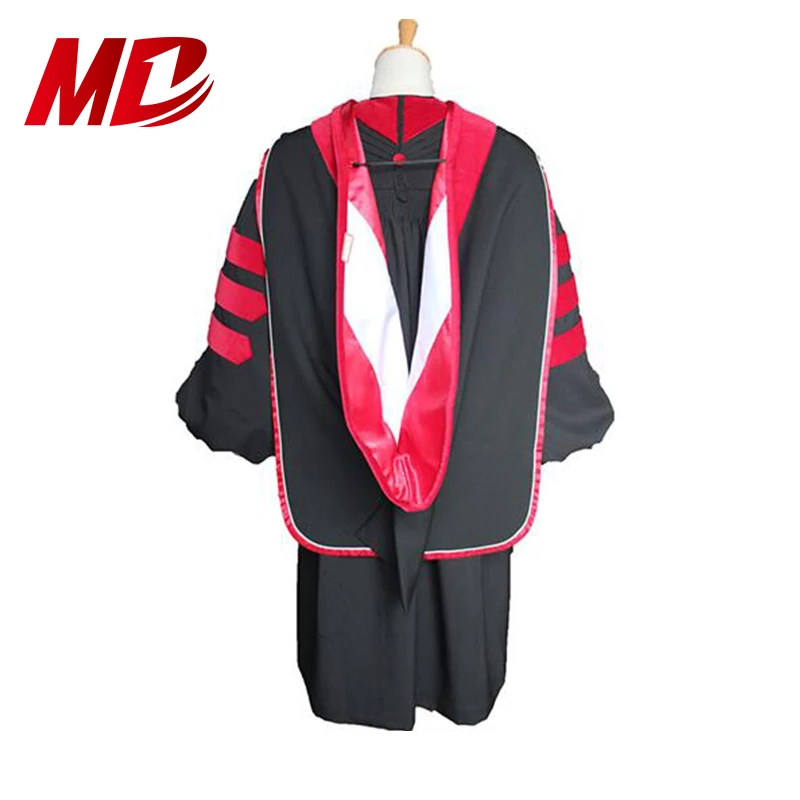 Mondon Best Workmanship Graduation Doctoral Gowns And Hood Set - Buy ...
