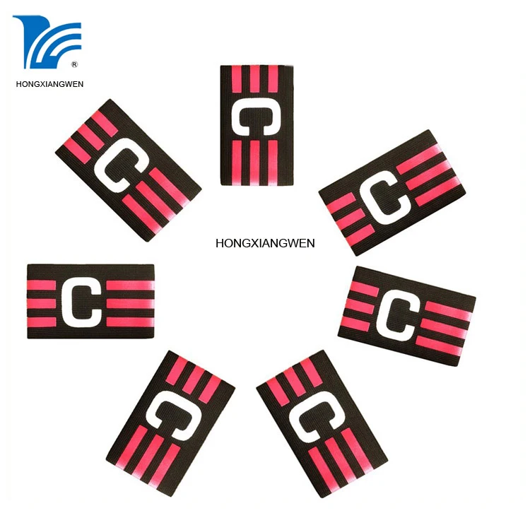 Wholesale Custom Logo Colorful Sport Soccer Captain Bands