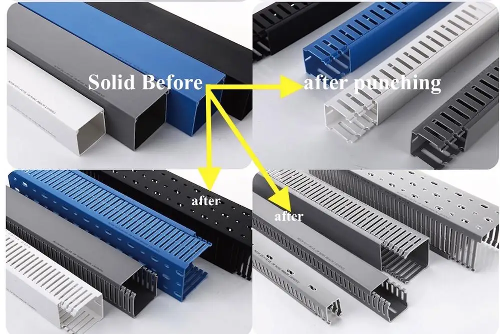 PVC Cable Channel/PVC Wire Duct/Pvc Cable Trunking Punching Machine ...