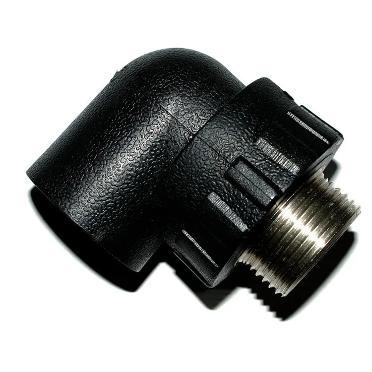 Hdpe Pe Male Threaded Nipple / External Thread Elbow Pe / Male Thread ...