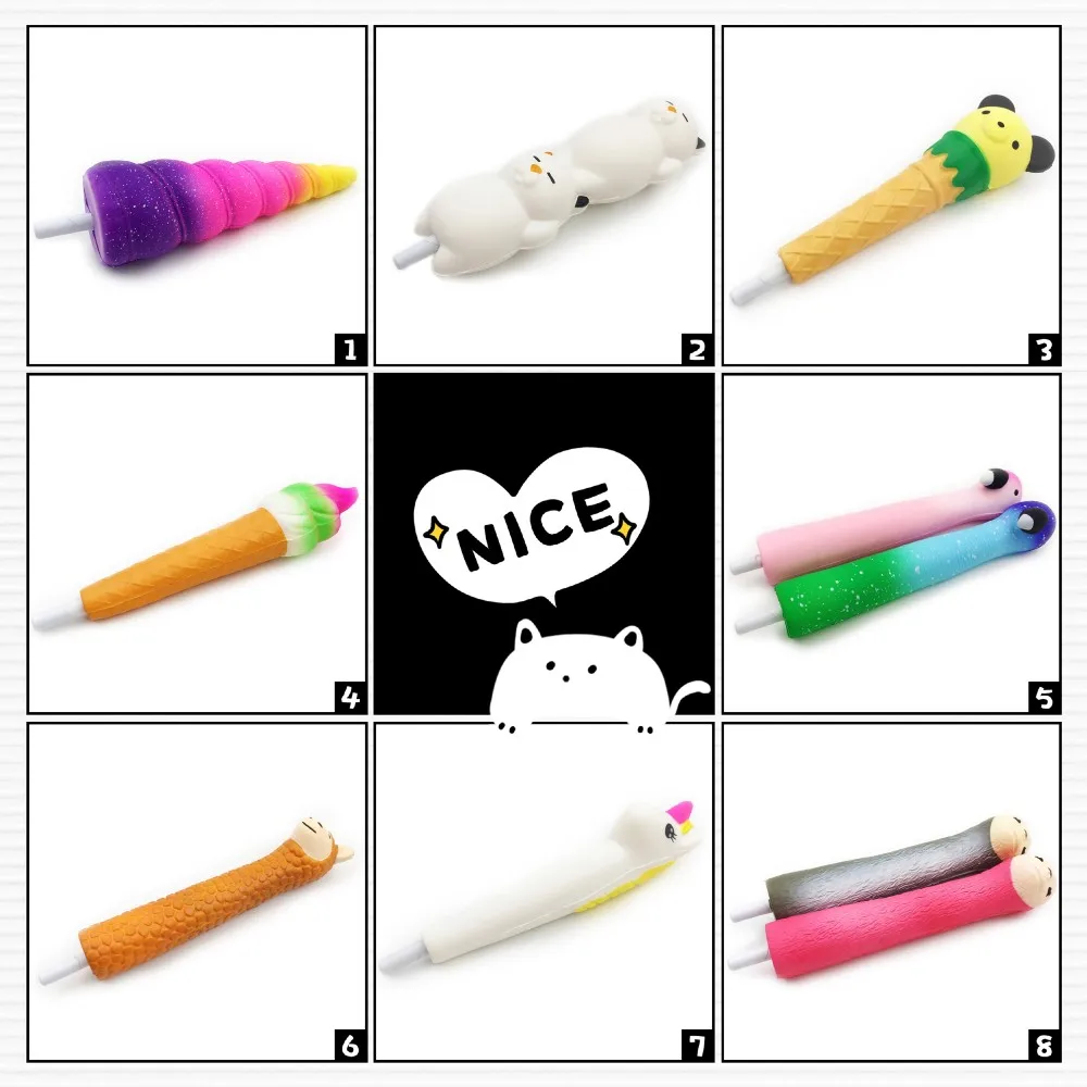 High Quality Squishy Pen Mini Scented Animals Squishies Desk Toys - Buy ...