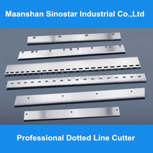 Straight Dotted Line Paper Cutter Blade - Customized & Durable