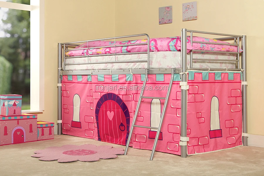 Strong Steel Bunk Bed With 4 Sides Protection Bar For The Top - Buy ...
