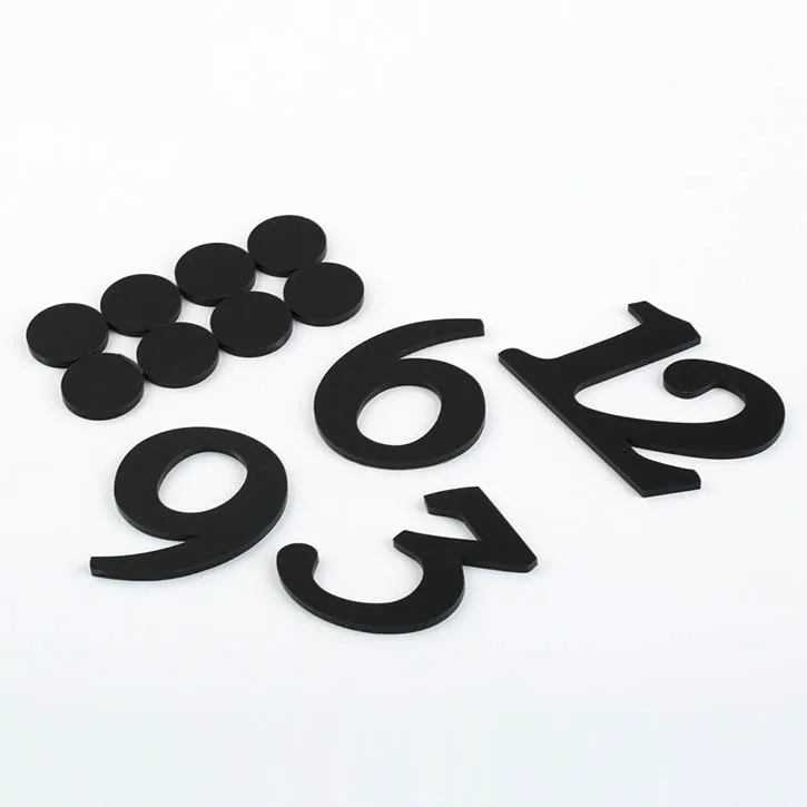 Diy Wall Clock Self Adhesive Room Talking Wall Clock Interior Decoration Digit Dot Number