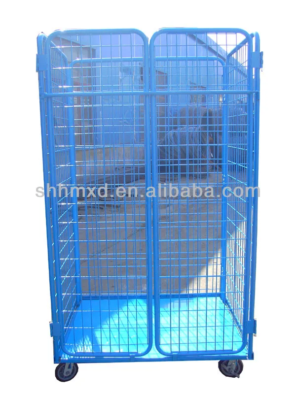 Laundry Metal Roll Cage Trolley - Durable & Versatile
