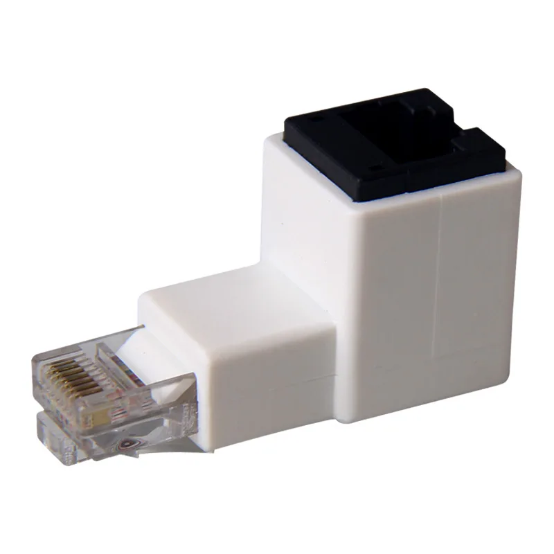 High Quality 90 Degree Adapter Rj45 Lan Extender Adapter Male To Female ...