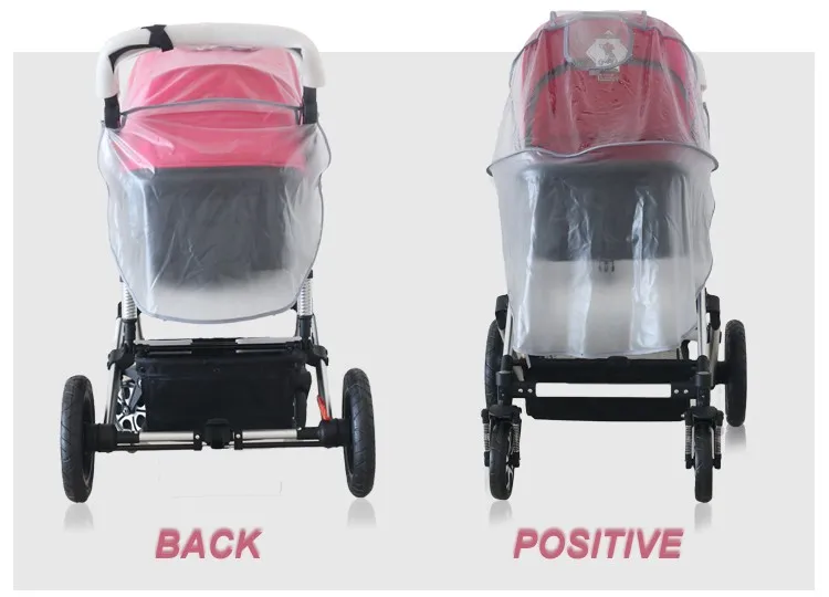 Universal Transparent Plastic Pram Waterproof Umbrella Baby Stroller ...