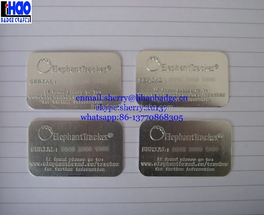 Customize Metal Serial Numbers Label,Aluminum Metal Tag With Laser ...