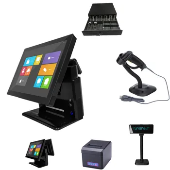 Pos System Dual Screen Two Touch Pos Terminal Double Sides Touch Screen ...