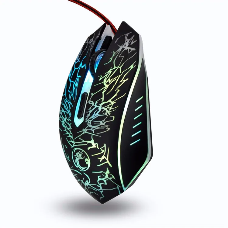 Estone X5 Colorful Led Backlight Usb Wired Optical Gaming Mouse Mice 800-2400dpi 6 Buttons Mouse ...
