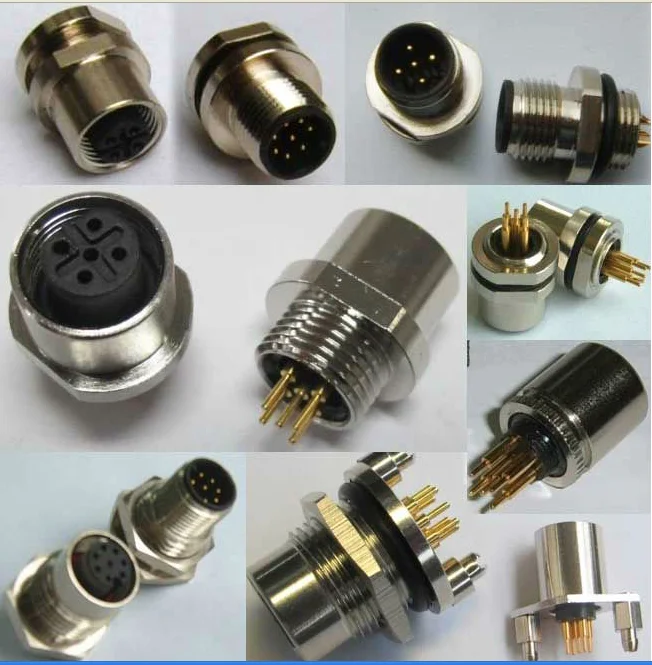 Aviation Plug Electrical M8 Cable Binder Connector,M8 Female Connector ...