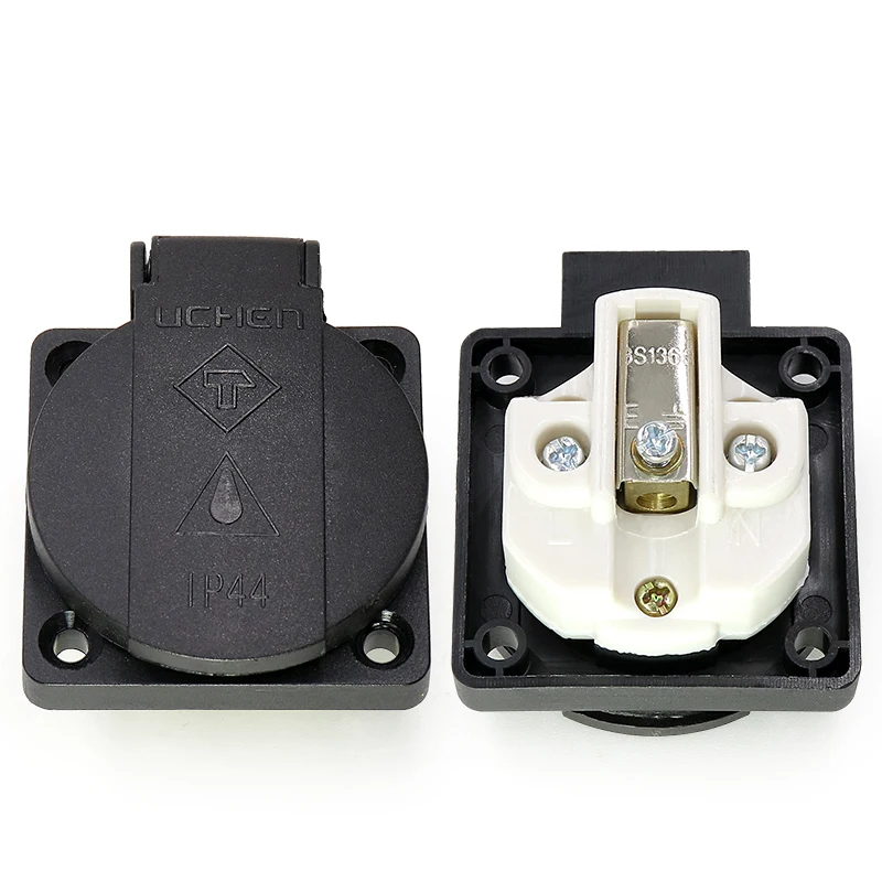 High Quality 13a Black Waterproof Switch For Uk 250v Ip44 (standard ...