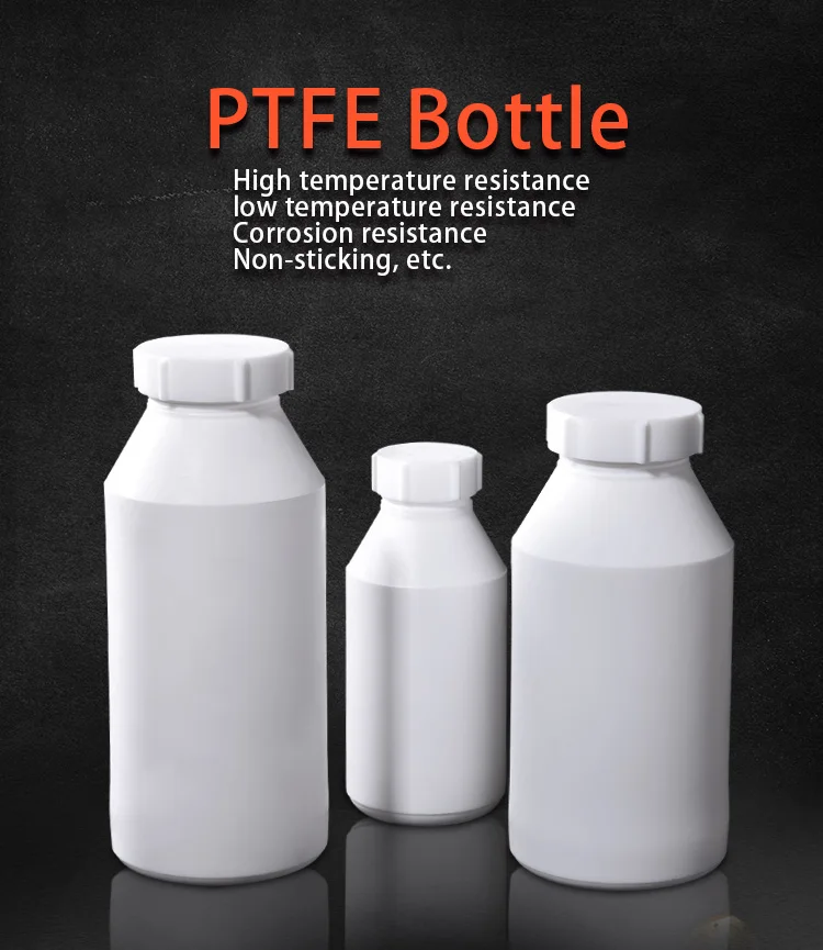Thickened PTFE Plastic Laboratory Reagent Bottle - Strong Acid & Alkali ...