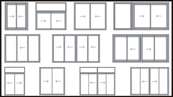 Double rails two way sliding window| Alibaba.com