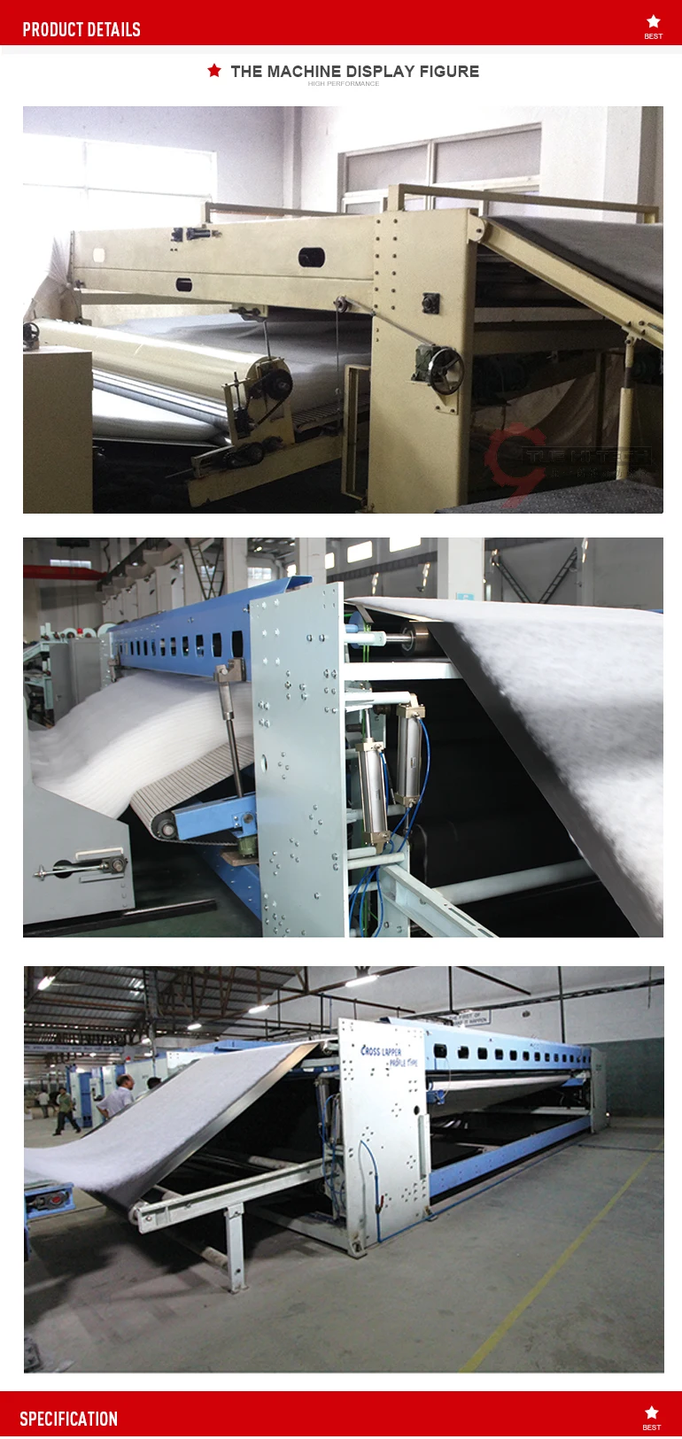 Suzhou Tue Nonwoven Cross Lapping Machine For Production Line - Buy ...