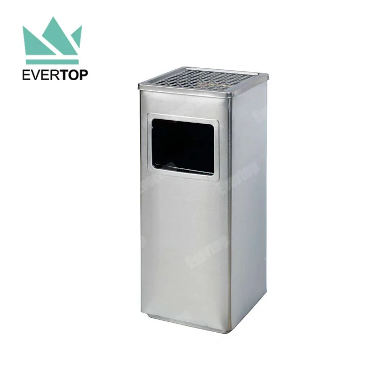 Square Indoor Dustbin Stainless Steel Trash Can Bin,Metal Square Trash ...